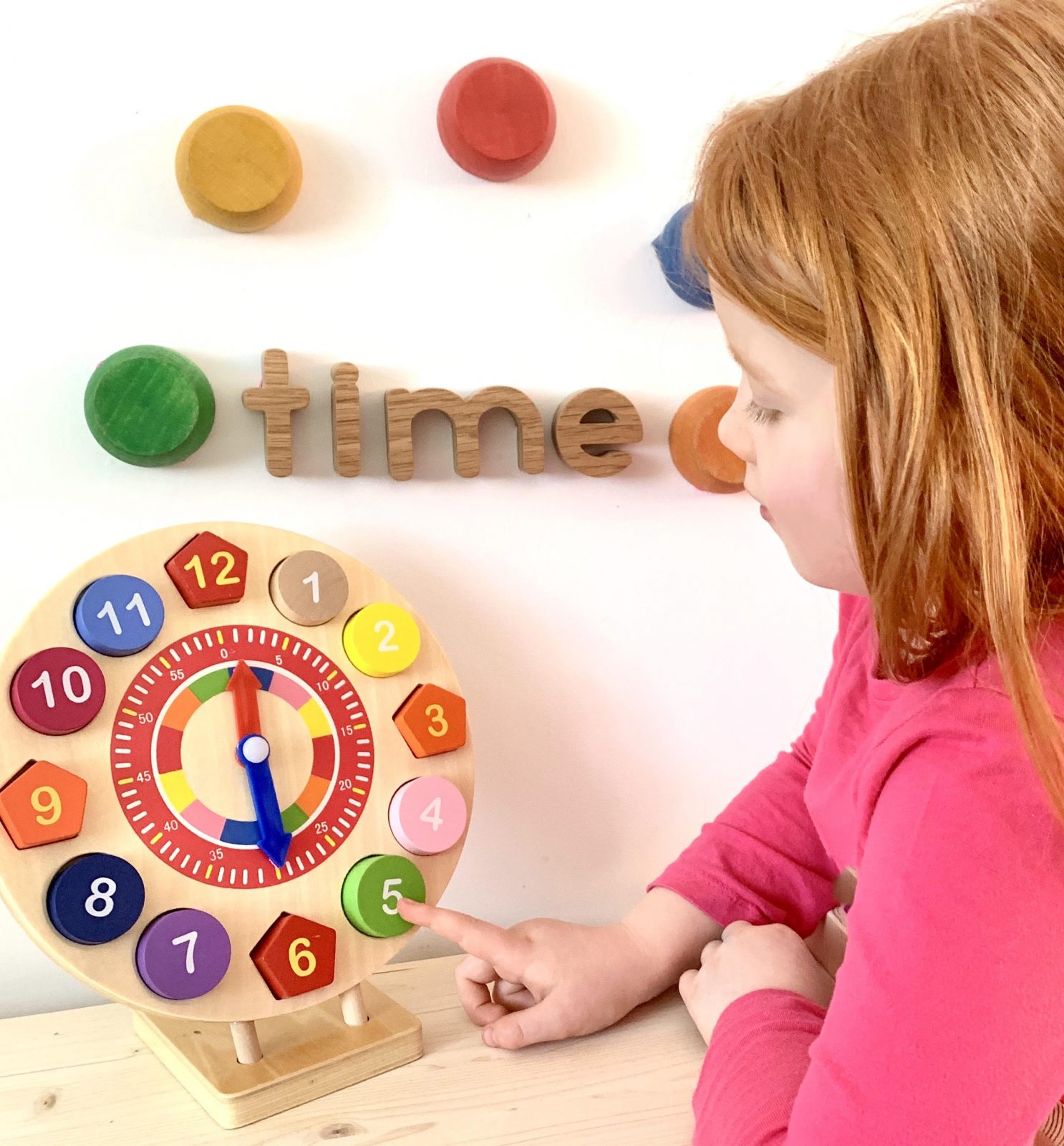 Wooden Whale Clock and Blackboard | Jumini Wooden Toys UK
