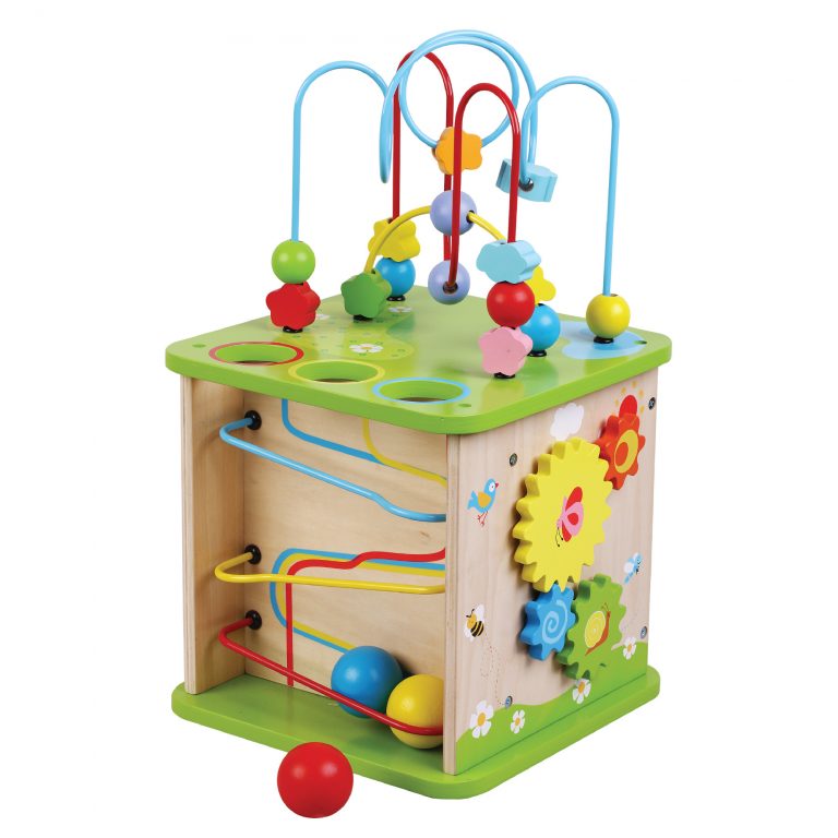 Wooden Activity Play Cube | Jumini Wooden Toys UK