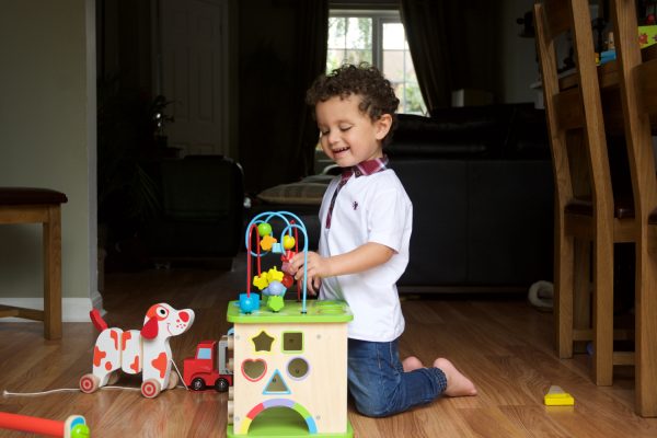 Wooden Activity Play Cube | Jumini Wooden Toys UK