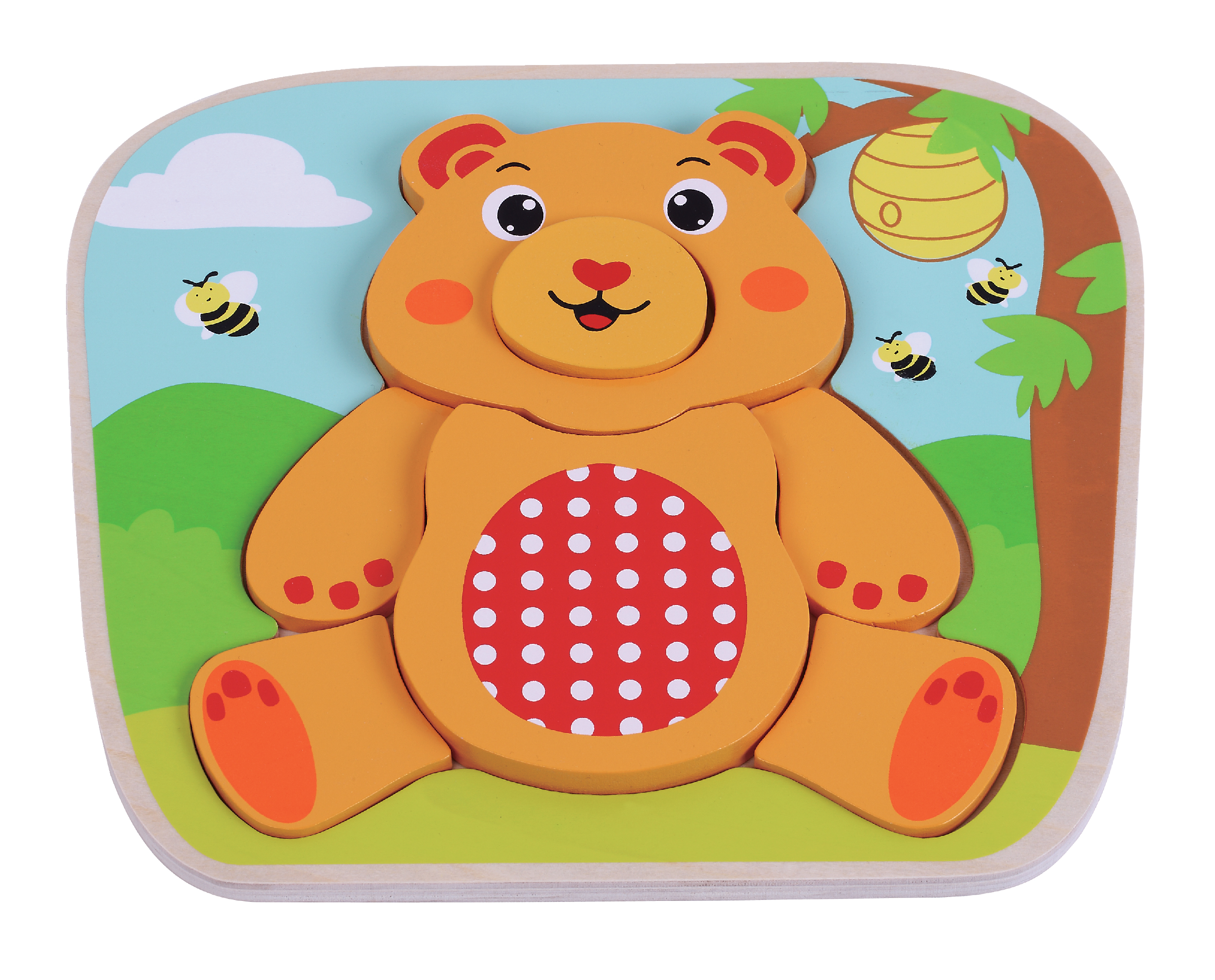Wooden Bear Puzzle Jumini Wooden Toys UK