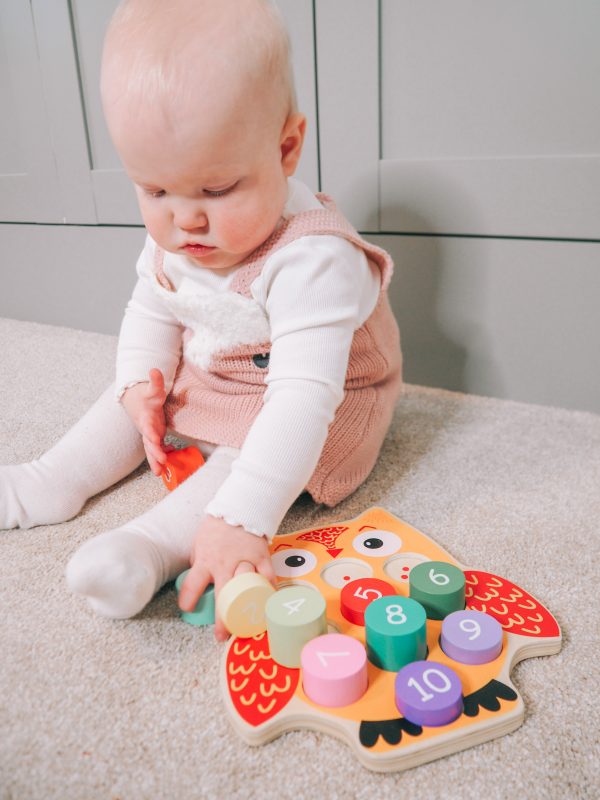 Wooden Owl Number Puzzle | Jumini Wooden Toys UK