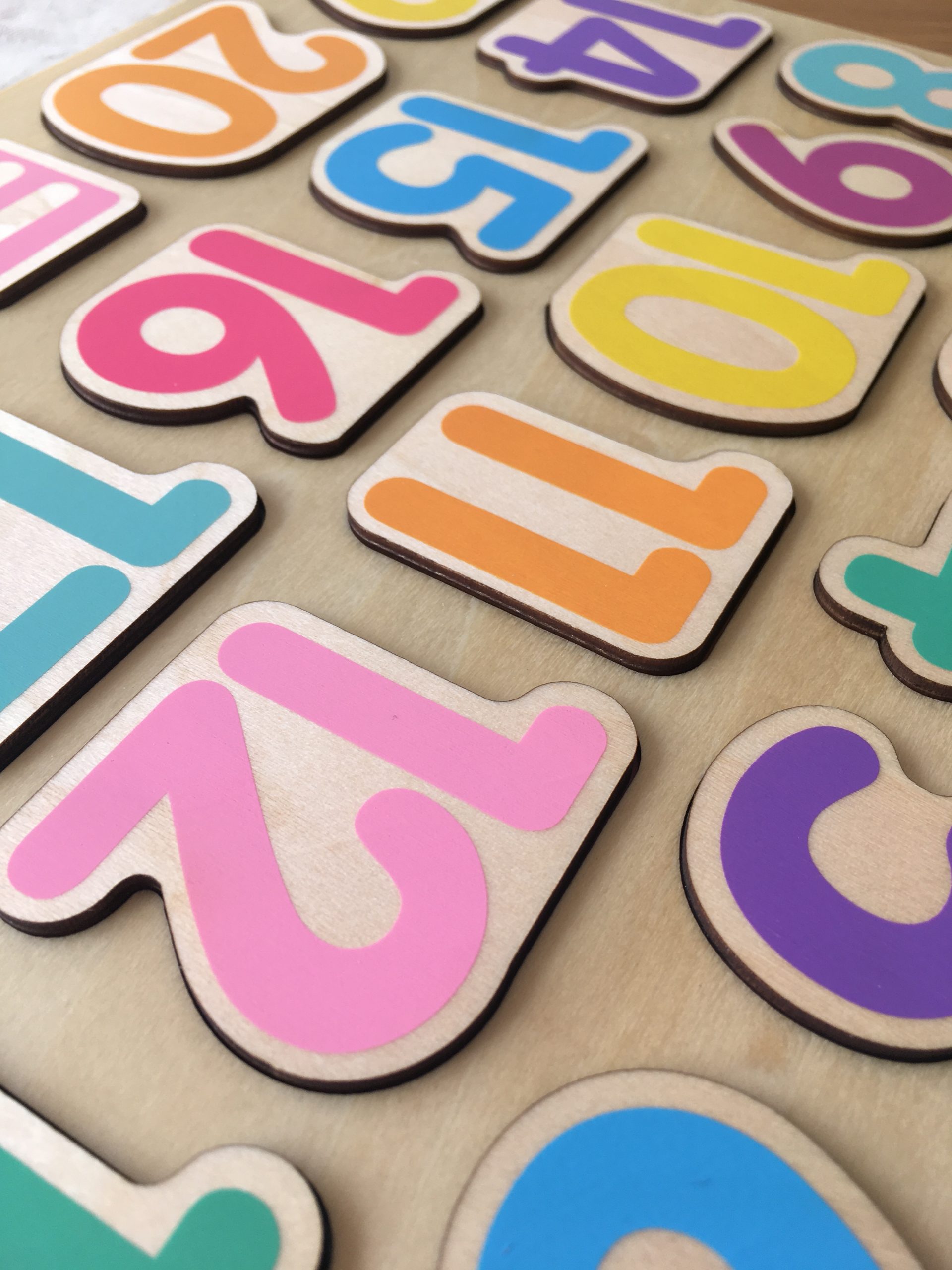 Wooden Number Puzzle Jumini Wooden Toys UK