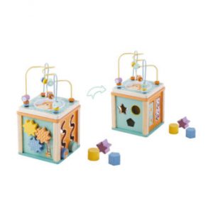 Studio Circus Activity Play Cube | Jumini Wooden Toys UK